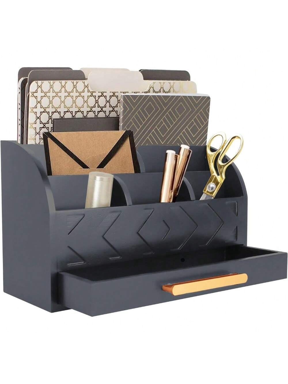 Elegant Countertop Sorter for Home Office | 5-Tier Desktop Organizer ...