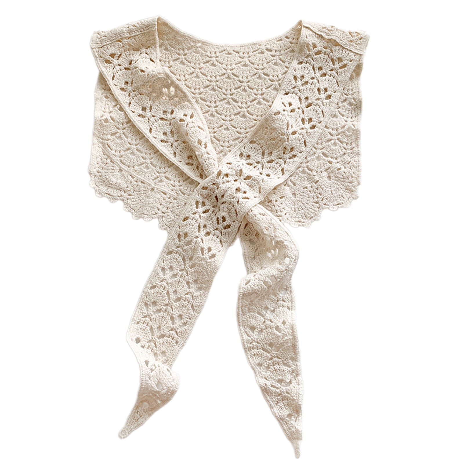 Elegant Crochet Lace Shawl for Indoor Outdoor Thin Knitted Ponchos ...