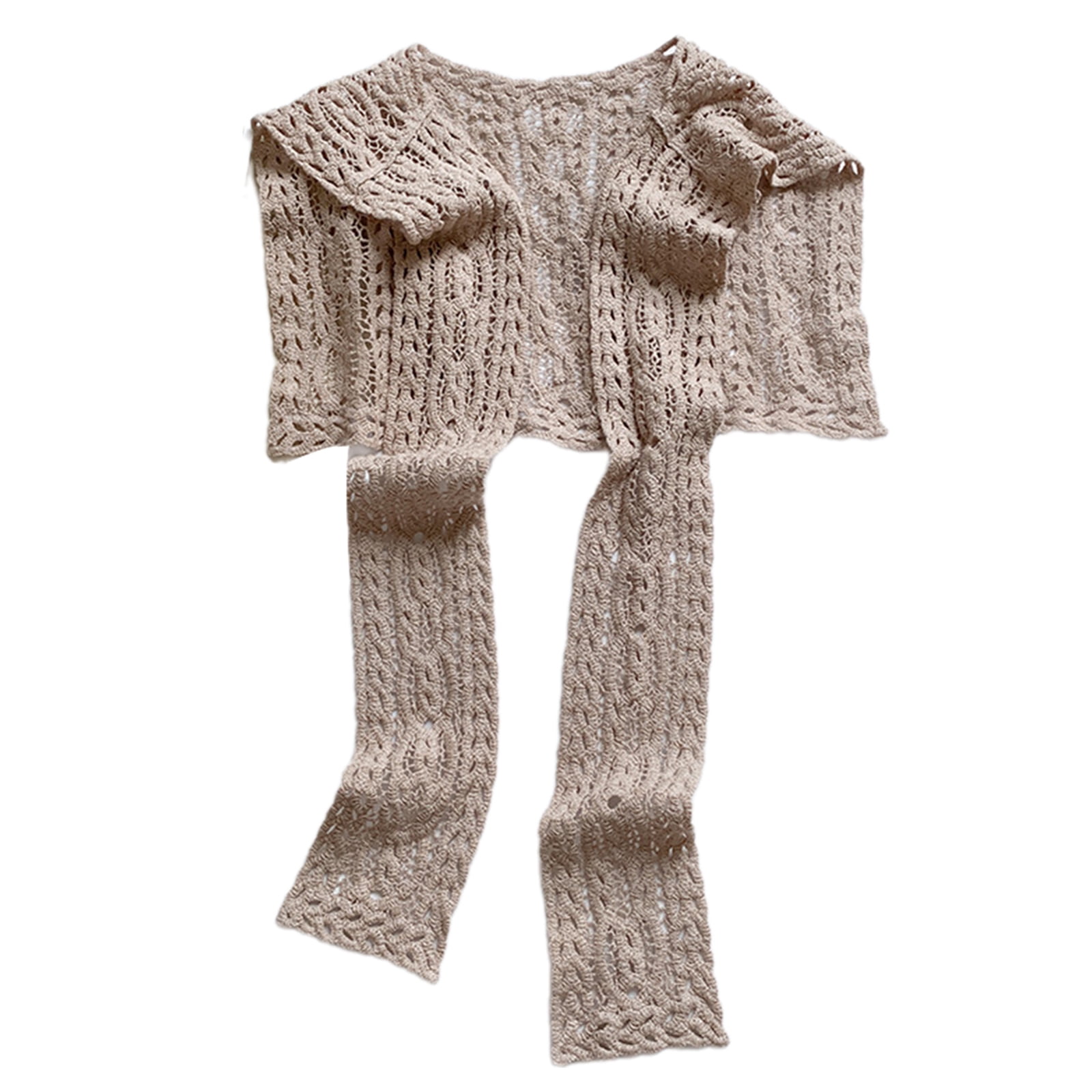 Elegant Crochet Lace Shawl for Indoor Outdoor Thin Knitted Ponchos ...
