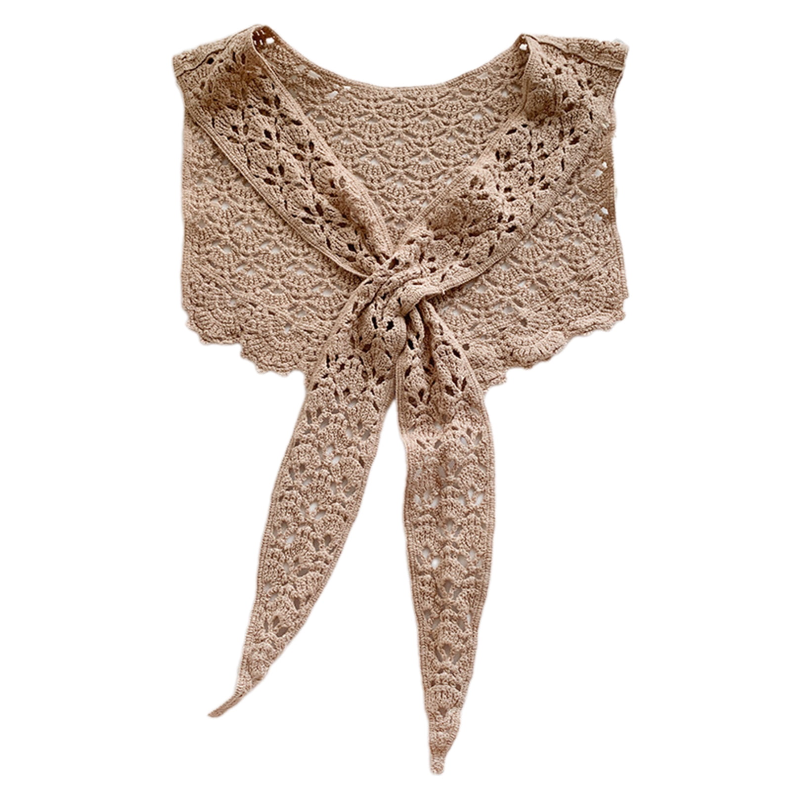 Elegant Crochet Lace Shawl for Indoor Outdoor Thin Knitted Ponchos ...