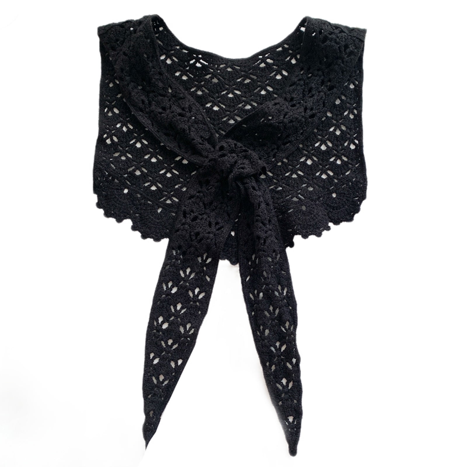 Elegant Crochet Lace Shawl for Indoor Outdoor Thin Knitted Ponchos ...