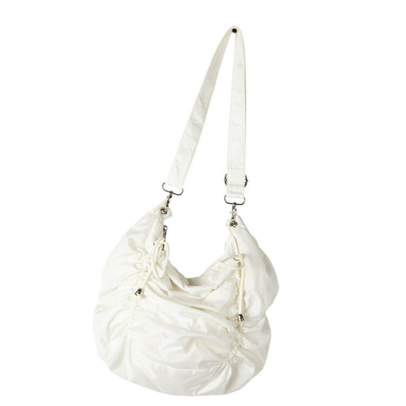 Elegant Crossbody Purse Japanese Korean Drawstring Pleated Shoulder Bag ...