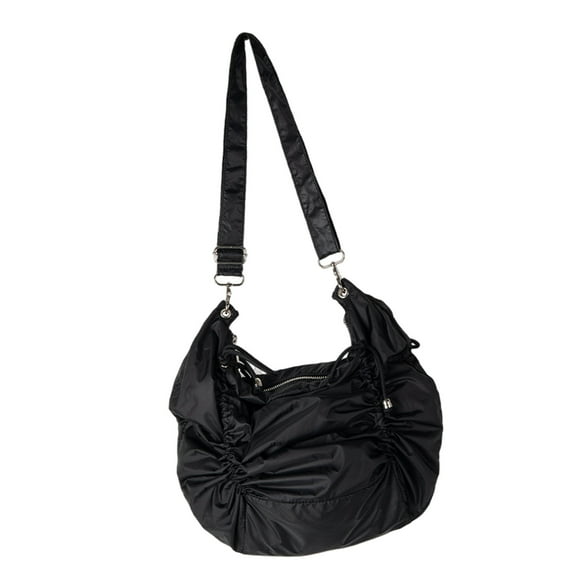 Elegant Crossbody Purse Japanese Korean Drawstring Pleated Shoulder Bag ...