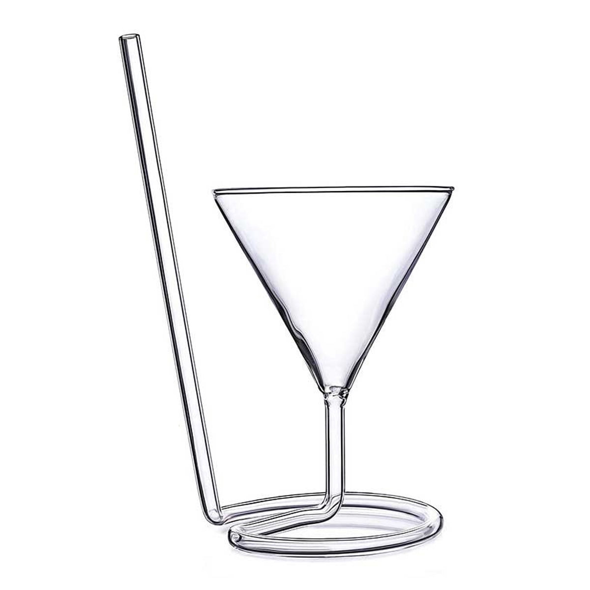 Elegant Crystal Martini Glasses, Unique Design Transparent Champagne ...