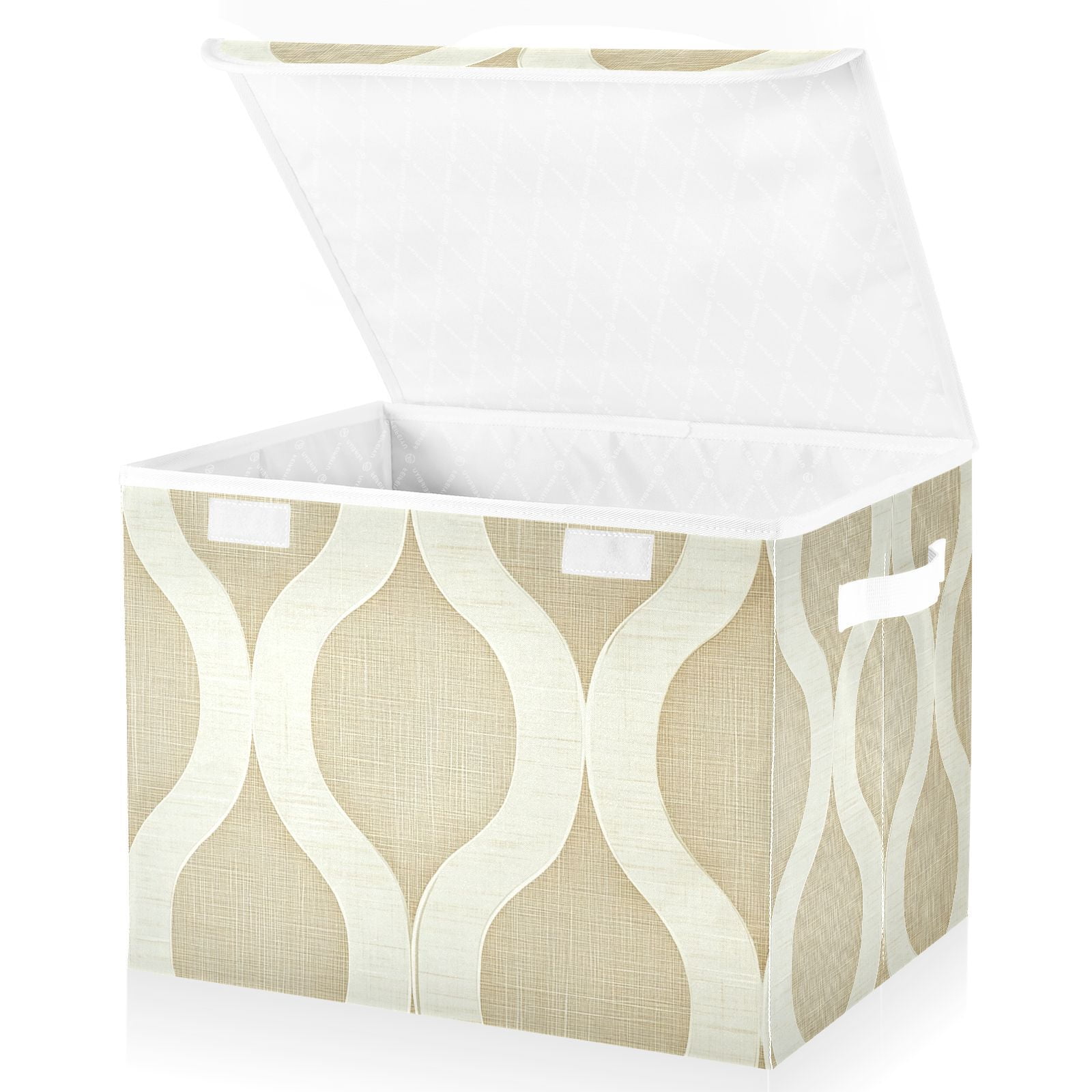 Elegant Curve Storage Basket for Shelves Foldable Container Organizer ...