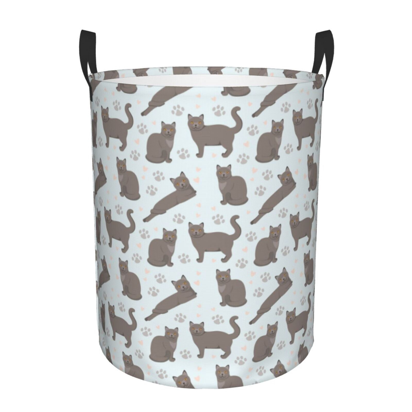 Elegant Cute Cartoon Cat Laundry Basket, Laundry Hamper Waterproof ...