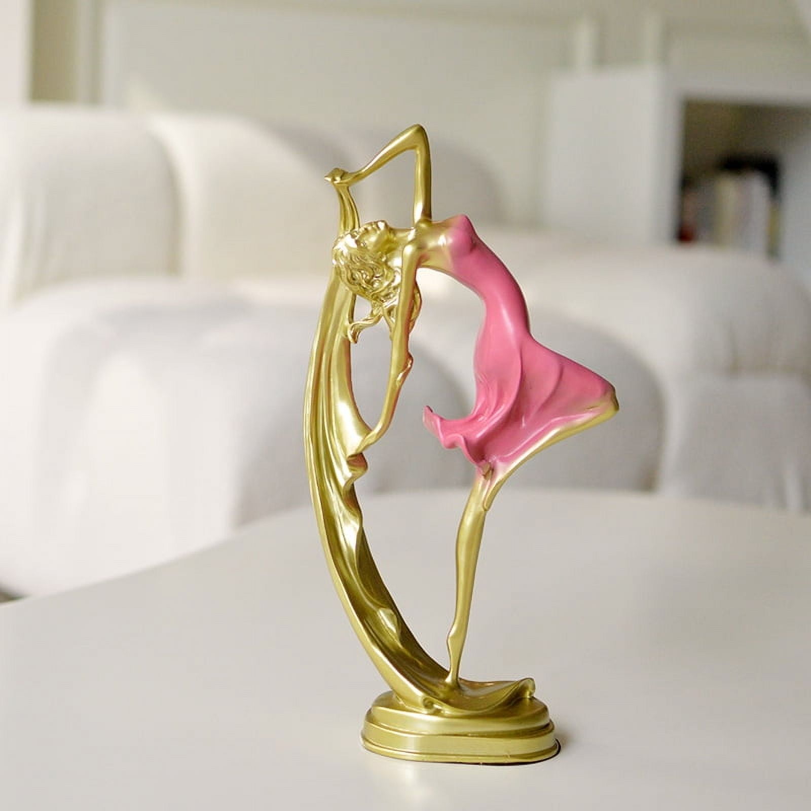 Elegant Dancing Girl Figurine - Modern Home Decor Sculpture for Living ...