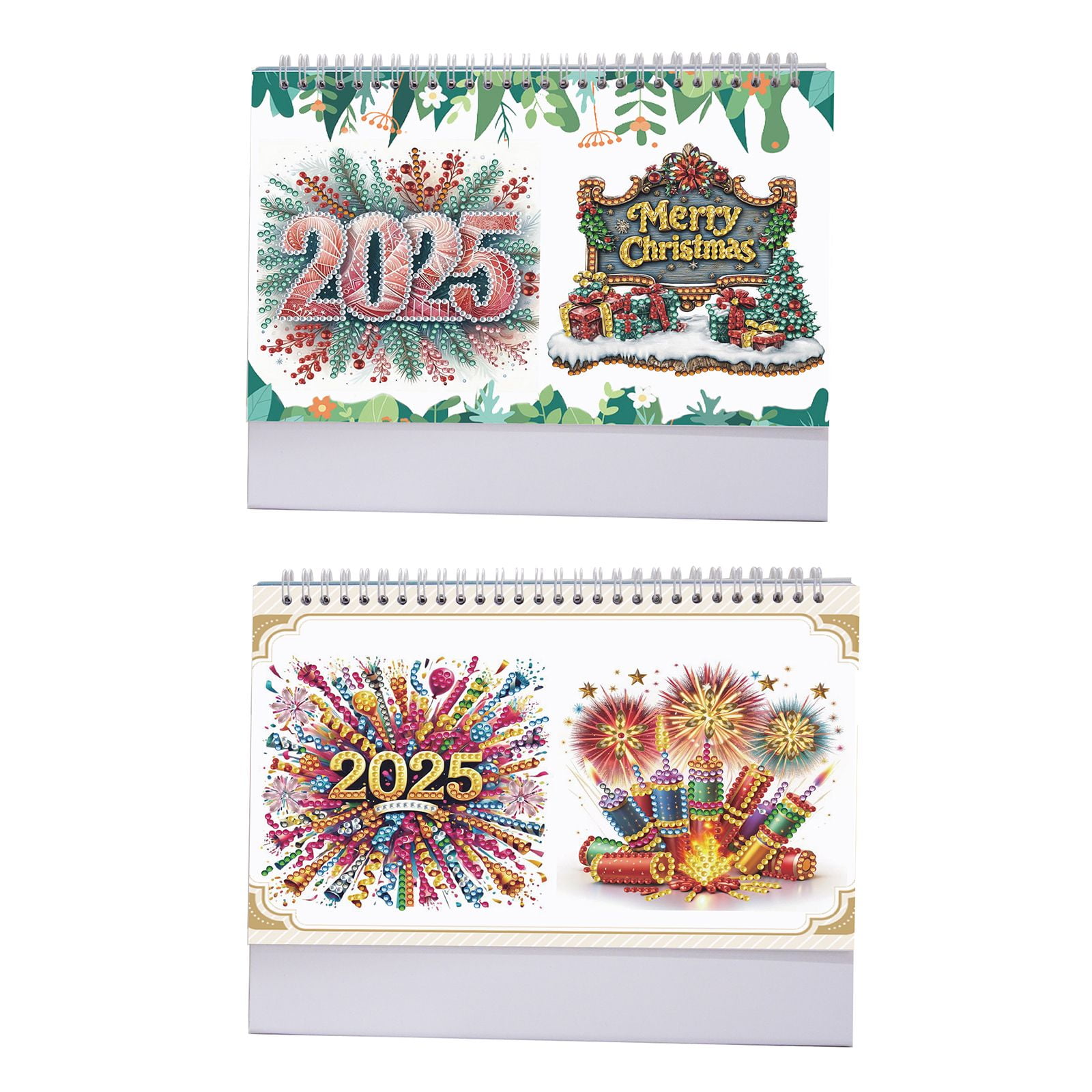 Elegant Decor 2025 DIY Diamond Art Desk Calendar Ornaments Diamond ...