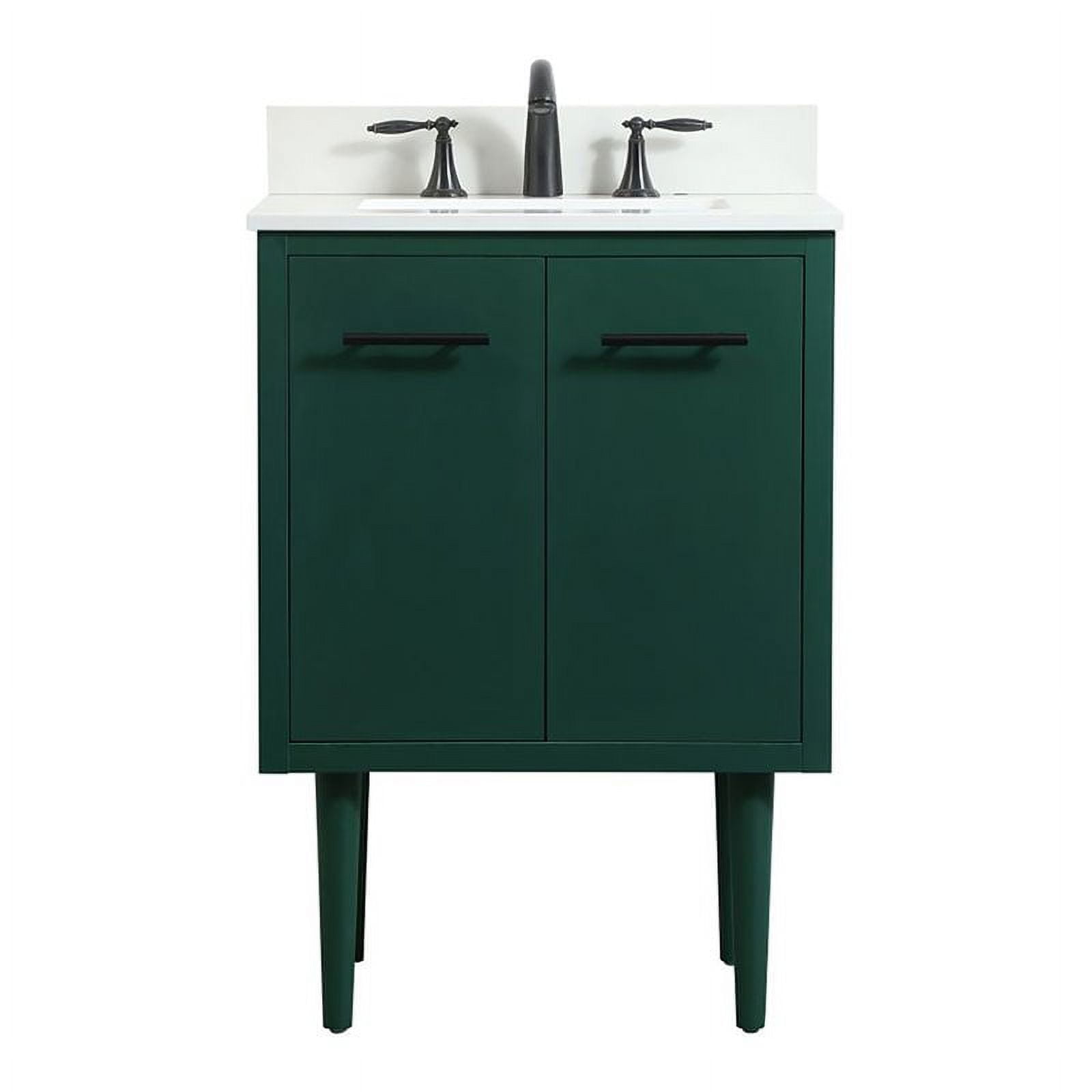 24 inch single bathroom vanity in green with backsplash - Walmart.com