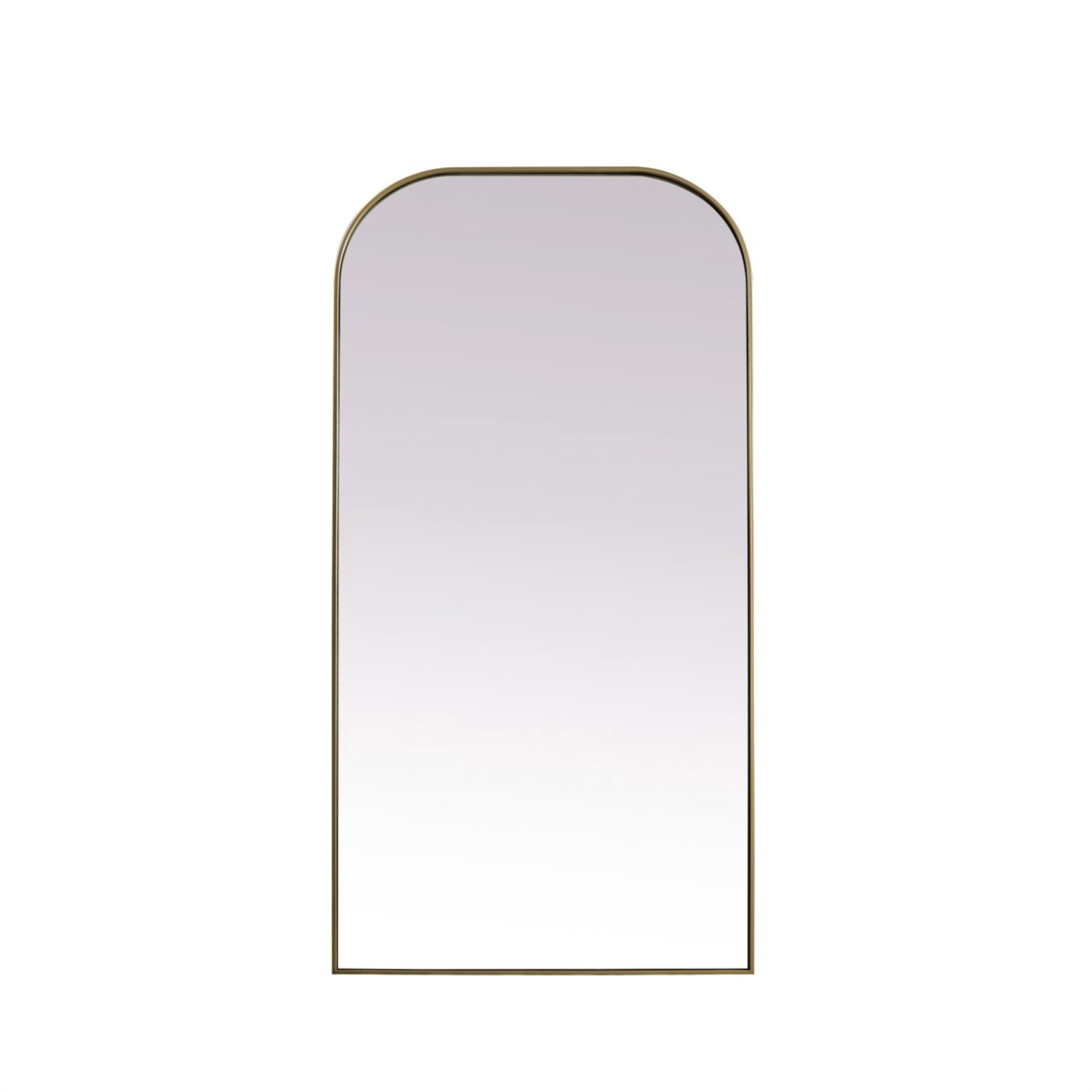 Elegant Decor MR1FL3572BRS 35 x 72 in. Metal Frame Arch Full Length ...