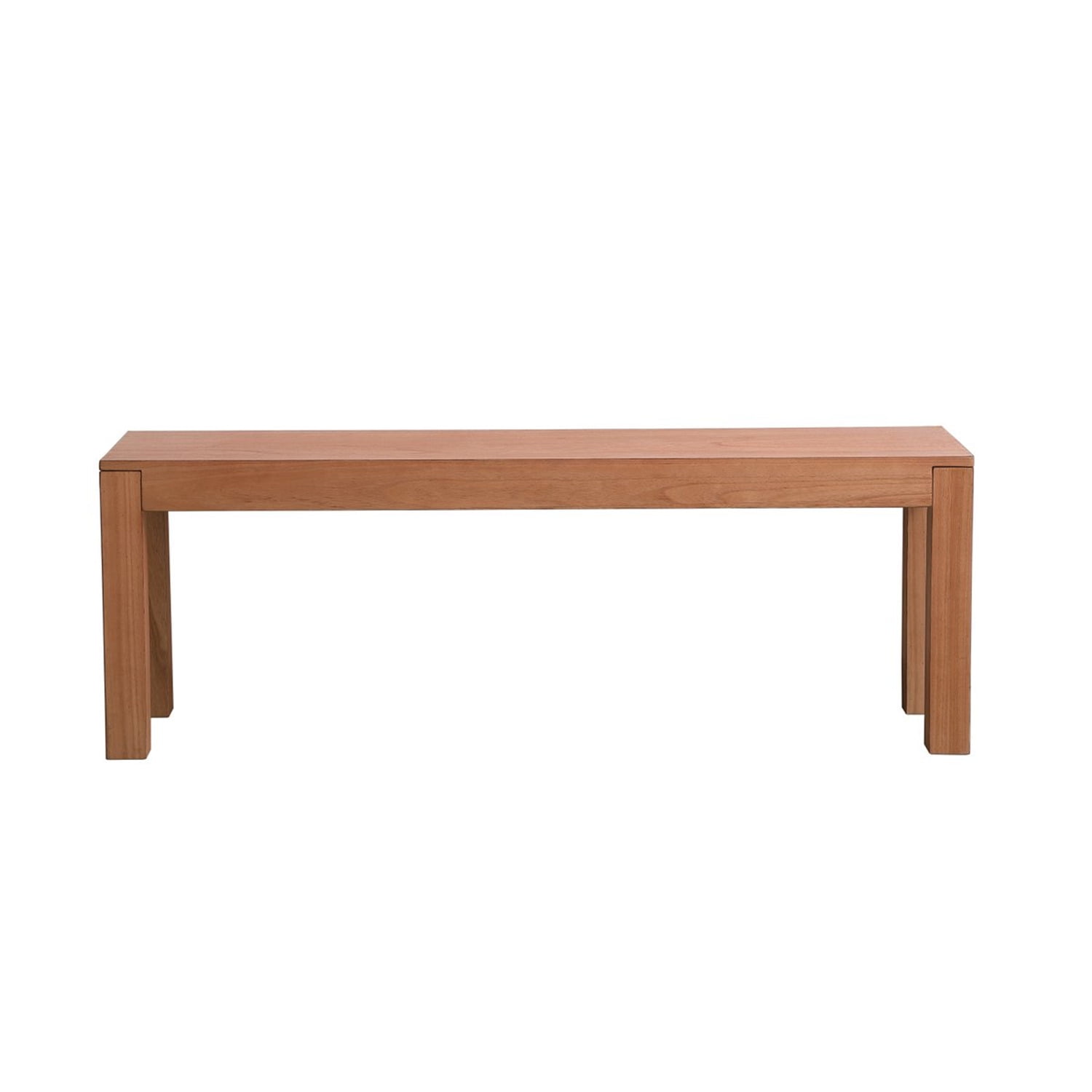 Elegant Decor 50 inch wooden bench in cherry - Walmart.com