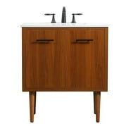 Elegant Decor Metropolis 19" Metal and MDF Single Bathroom Vanity in ...