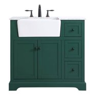 Design Element Austin 60" Vanity Base Only in Walnut - Walmart.com