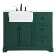 Design Element Austin 60" Vanity Base Only in Walnut - Walmart.com