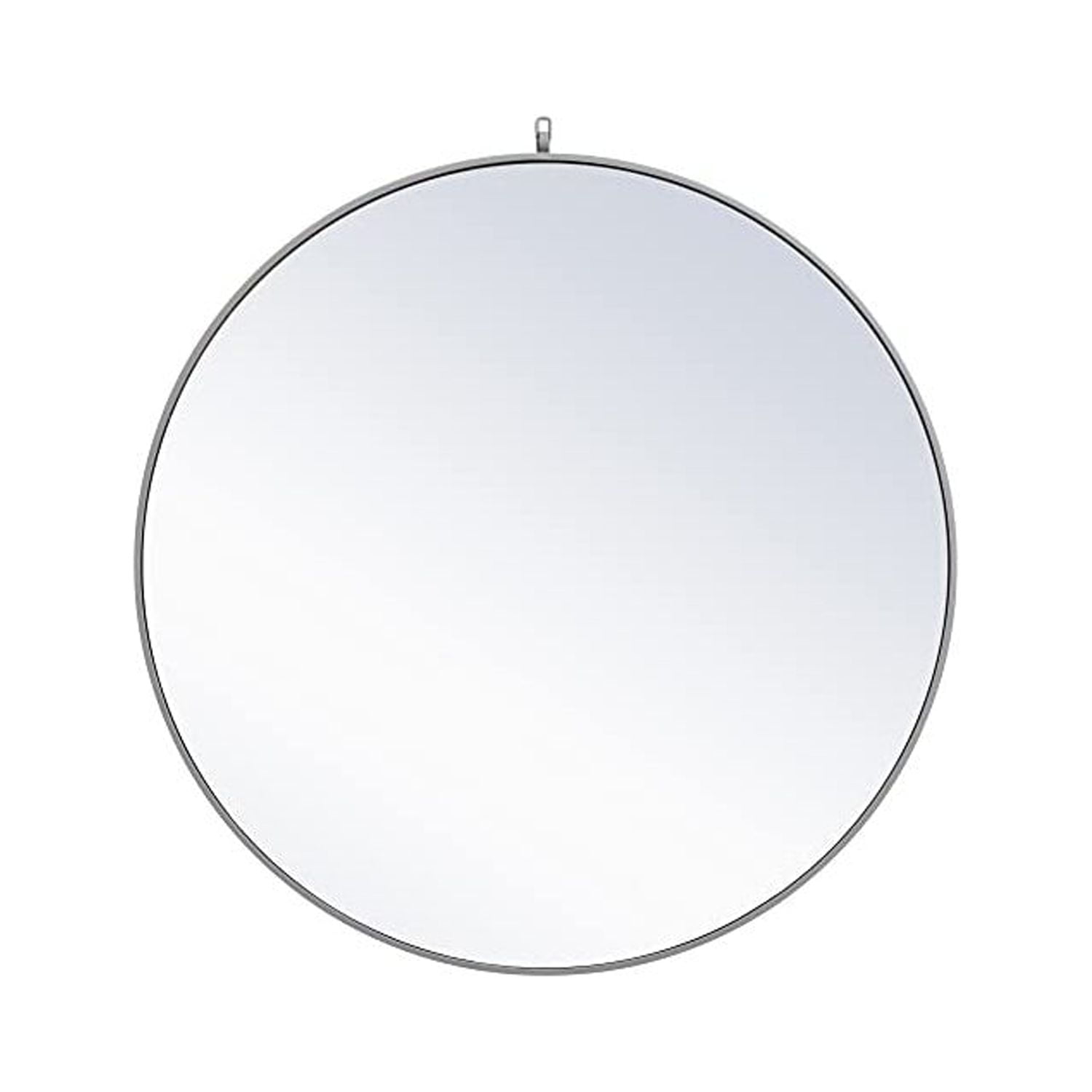 Elegant Decor MR4064GR 42 in. Metal Frame Round Mirror with Decorative ...