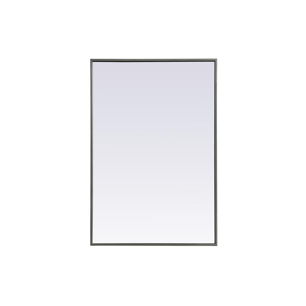 Elegant Decor Metal Frame Rectangle Mirror 24x36 Inch in Silver ...