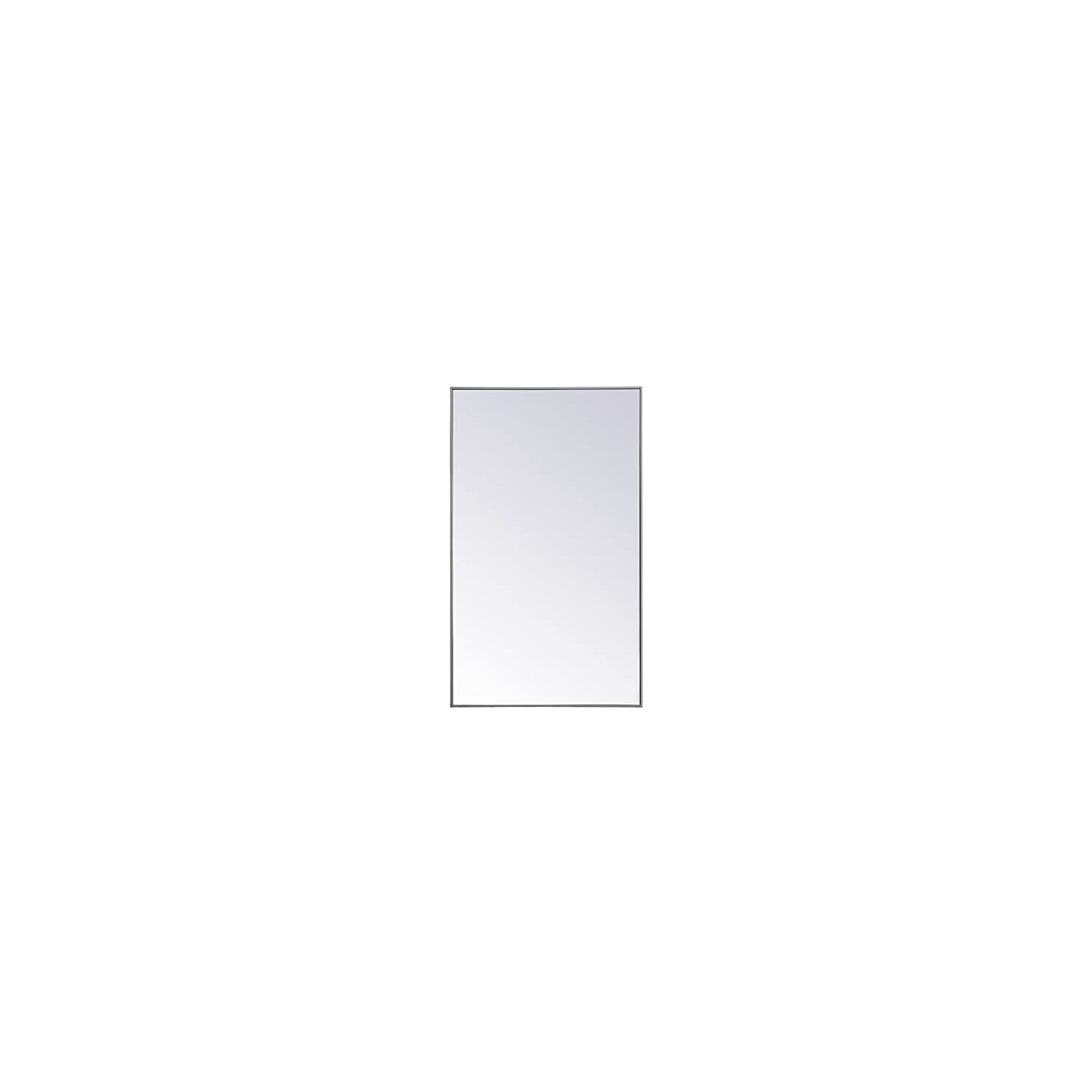 Elegant Decor Metal frame rectangle mirror 36 inch x 60 inch in Grey ...