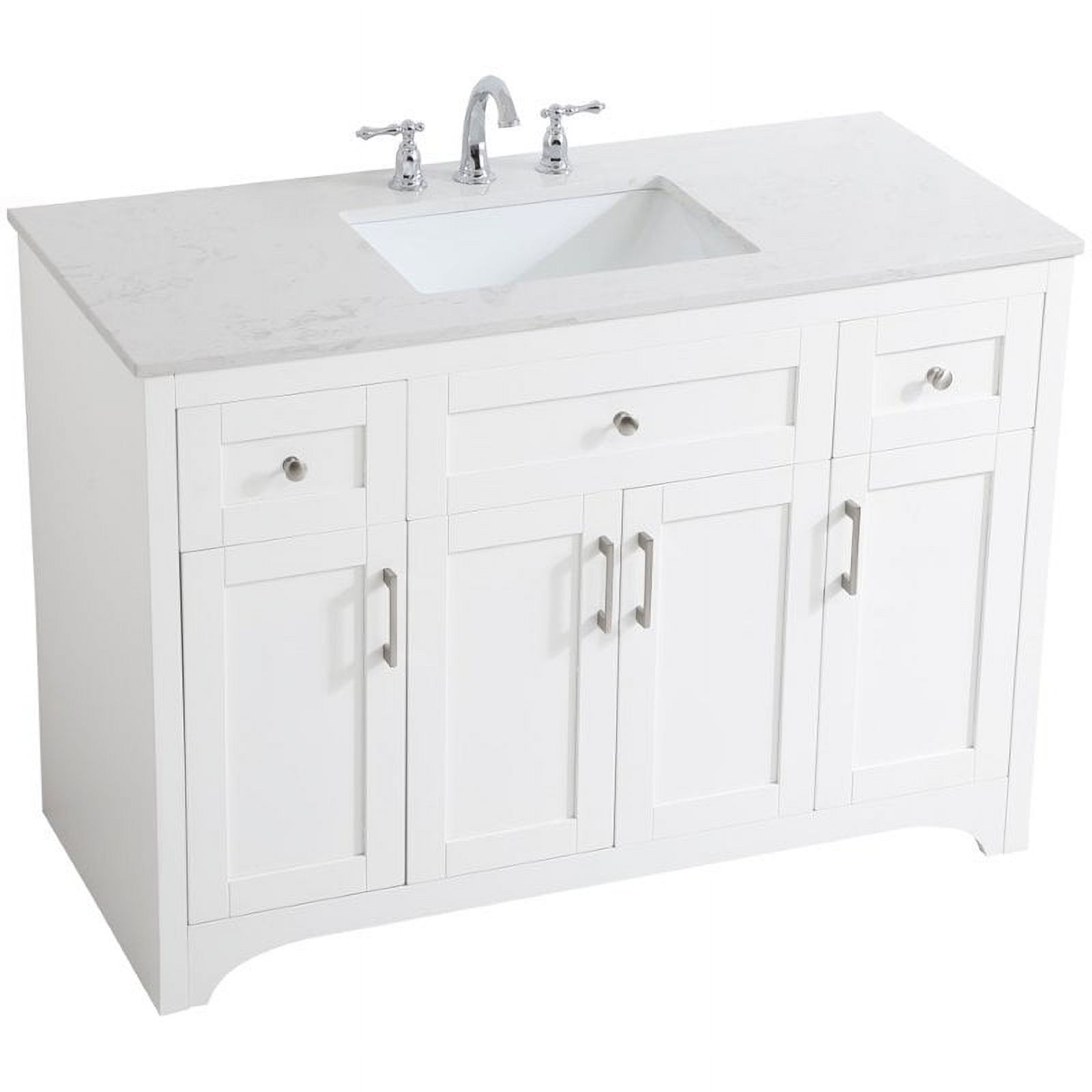 Eviva Acclaim 24" Gray Transitional Bathroom Vanity w/ White Quartz Top ...