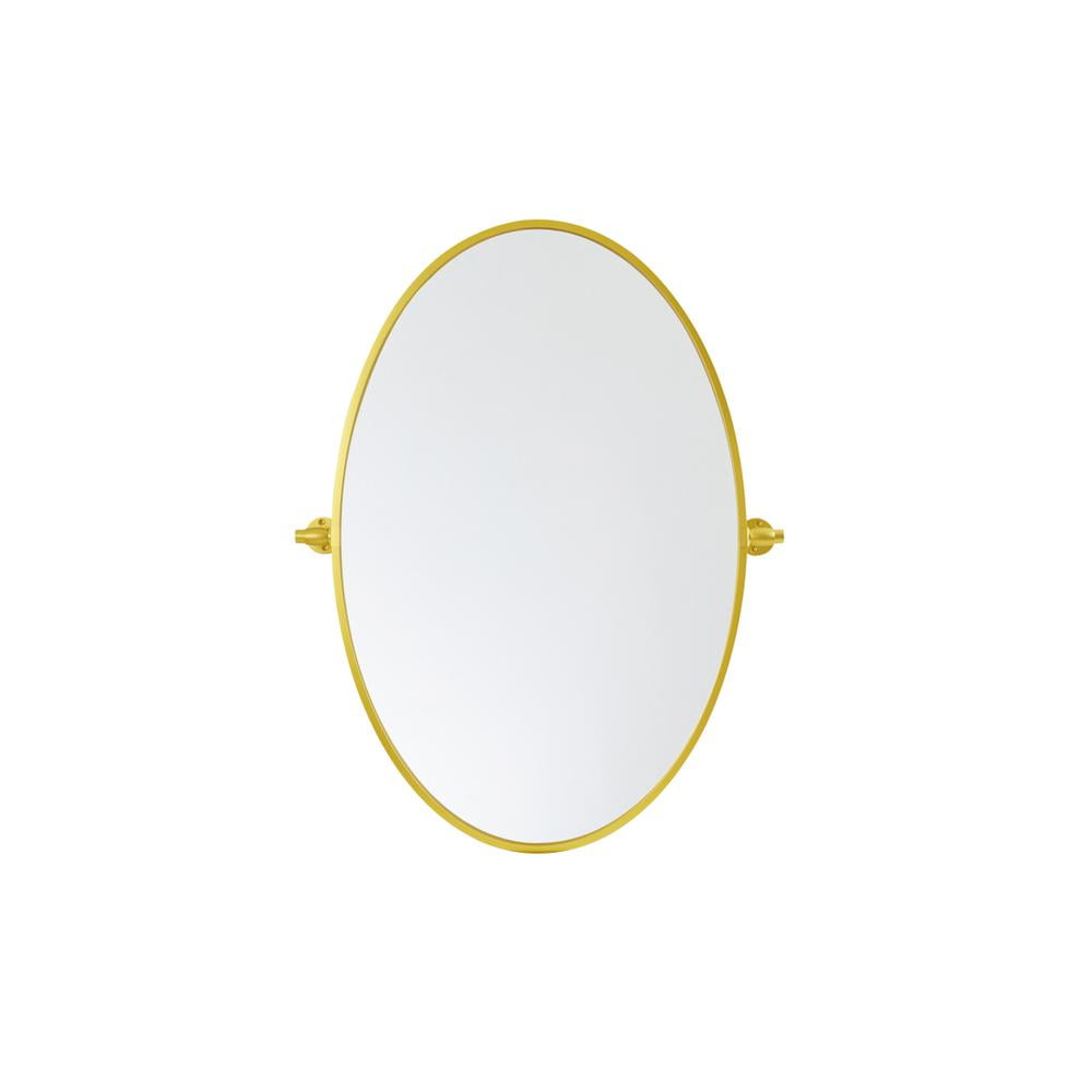 Elegant Decor Oval Pivot Mirror 21X32 Inch In Gold - Walmart.com