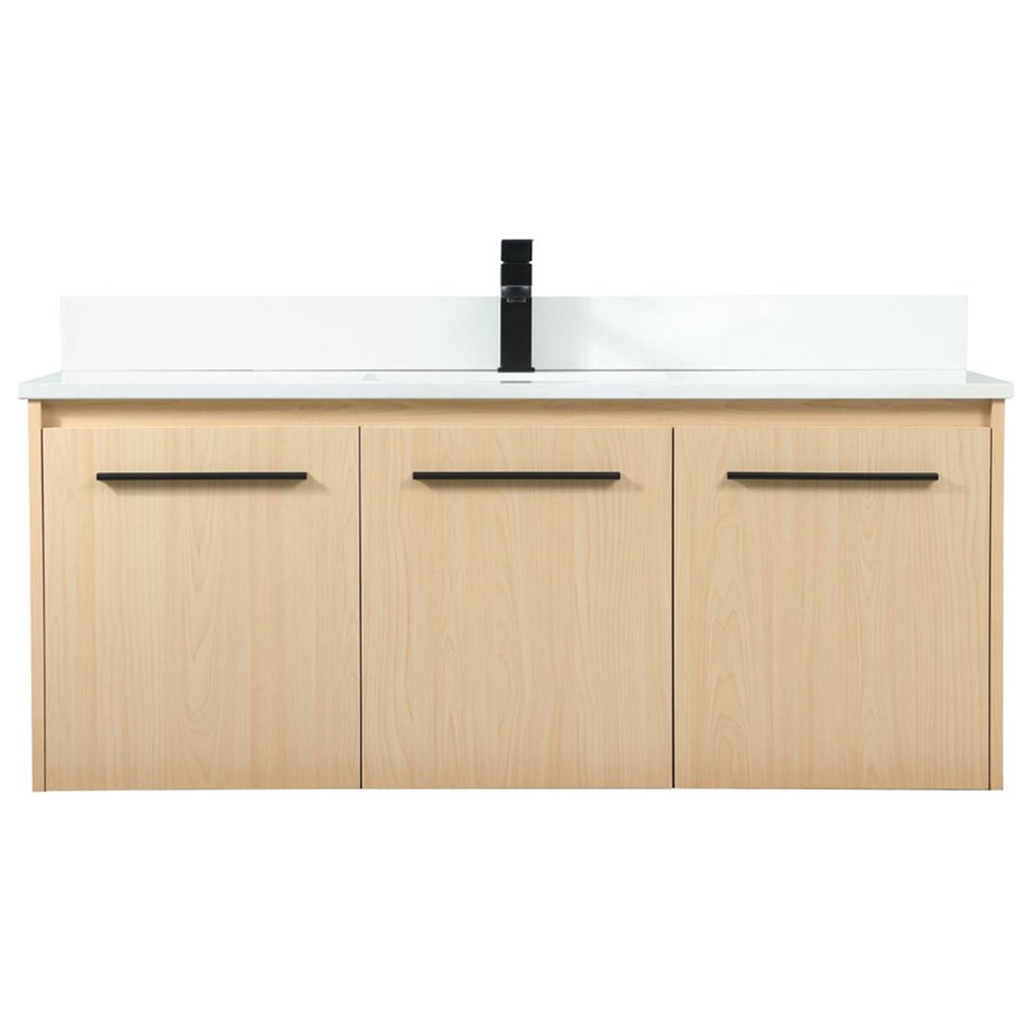 Elegant Decor Penn 48" MDF Single Bathroom Vanity with Backsplash in ...