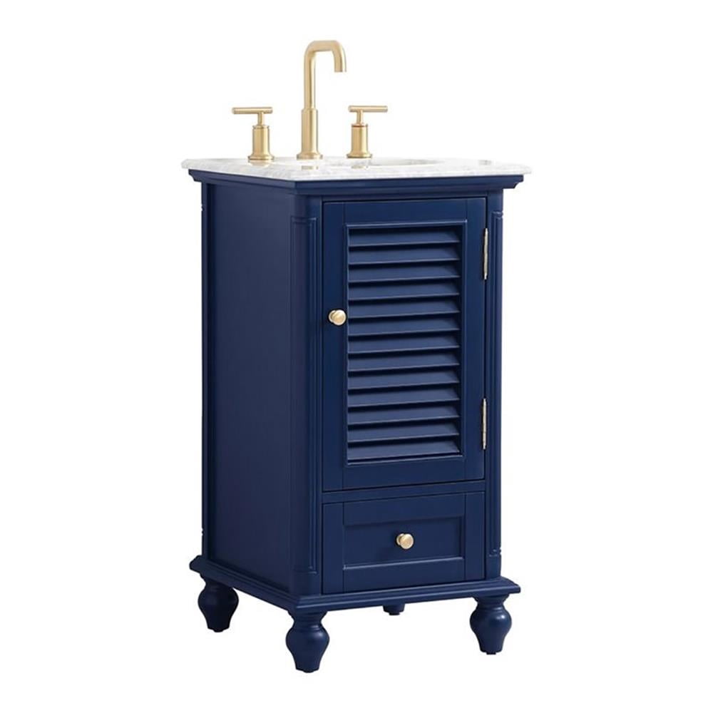 19 inch single bathroom vanity in blue - Walmart.com