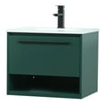 24 inch single bathroom vanity in green - Walmart.com
