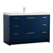 Design Element Austin 60" Vanity Base Only in Walnut - Walmart.com