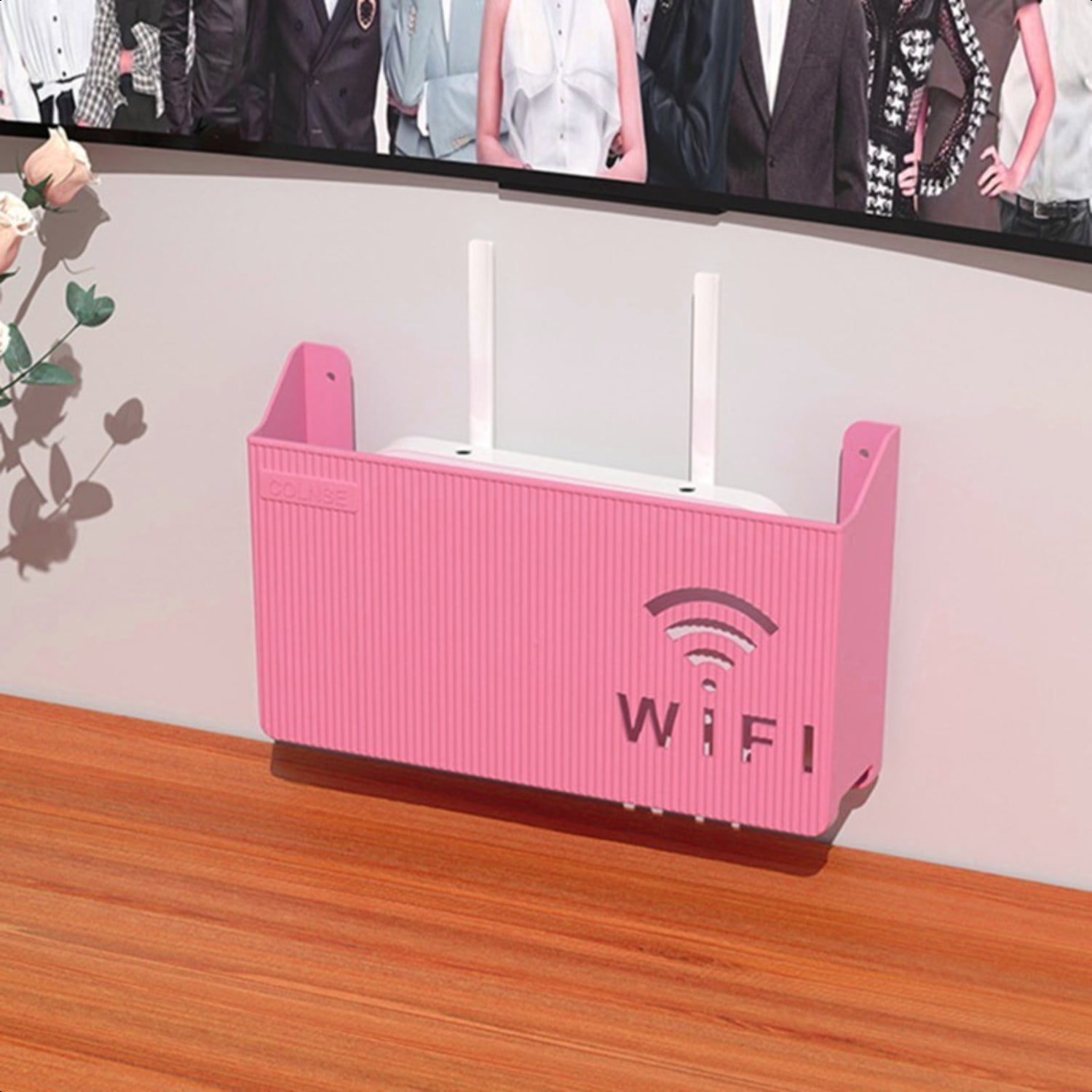 Elegant Decorative ABS Plastic Wall Hanging Wireless Wifi Router Shelf ...