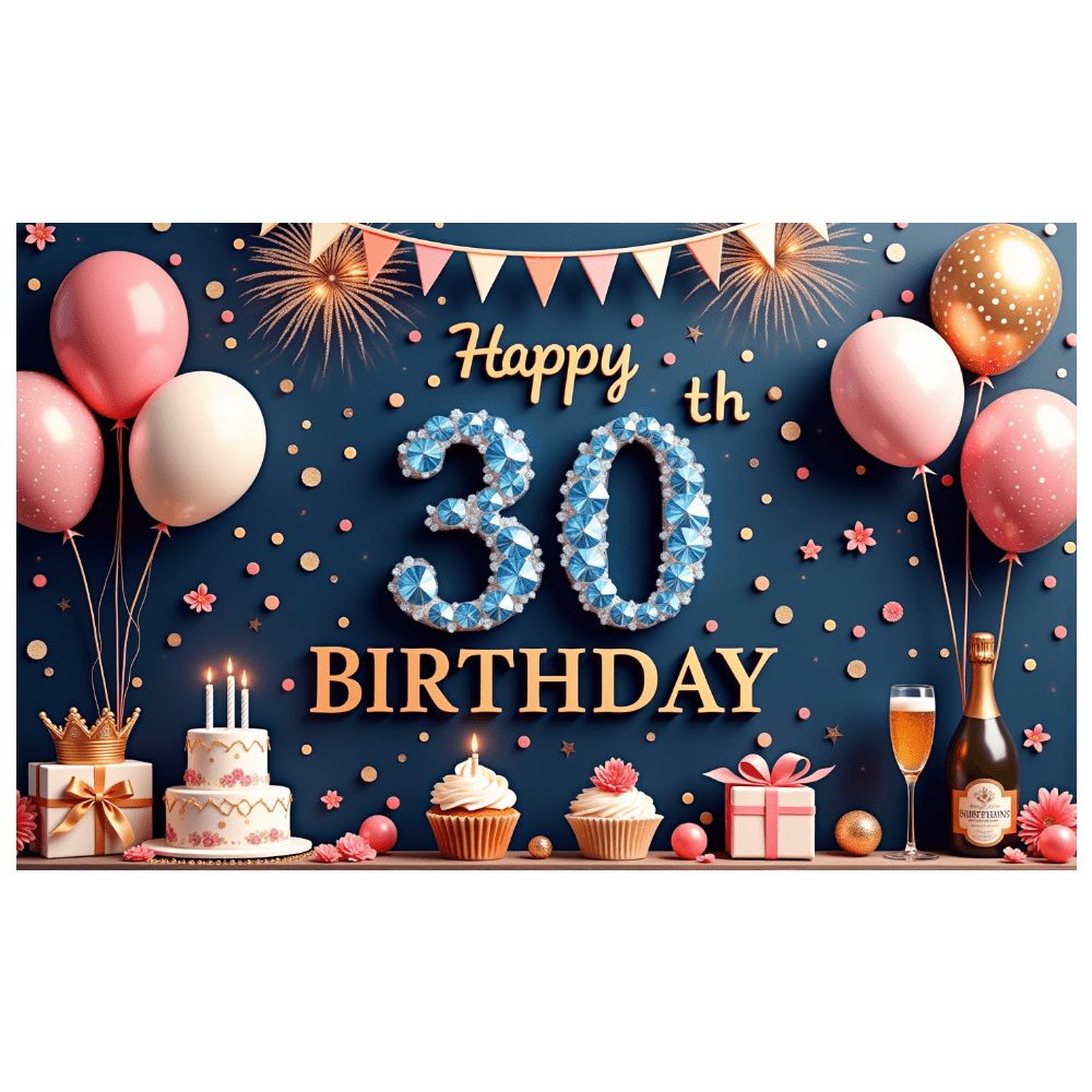 Elegant Design Birthday Banner Decorative Elements Event Banner for ...
