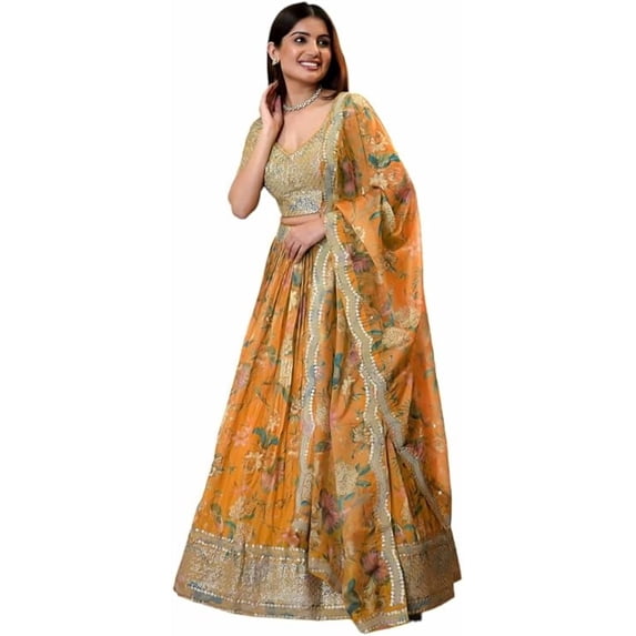Elegant Designer Indian Pakistani Engagement Party Wear Lehenga Choli ...