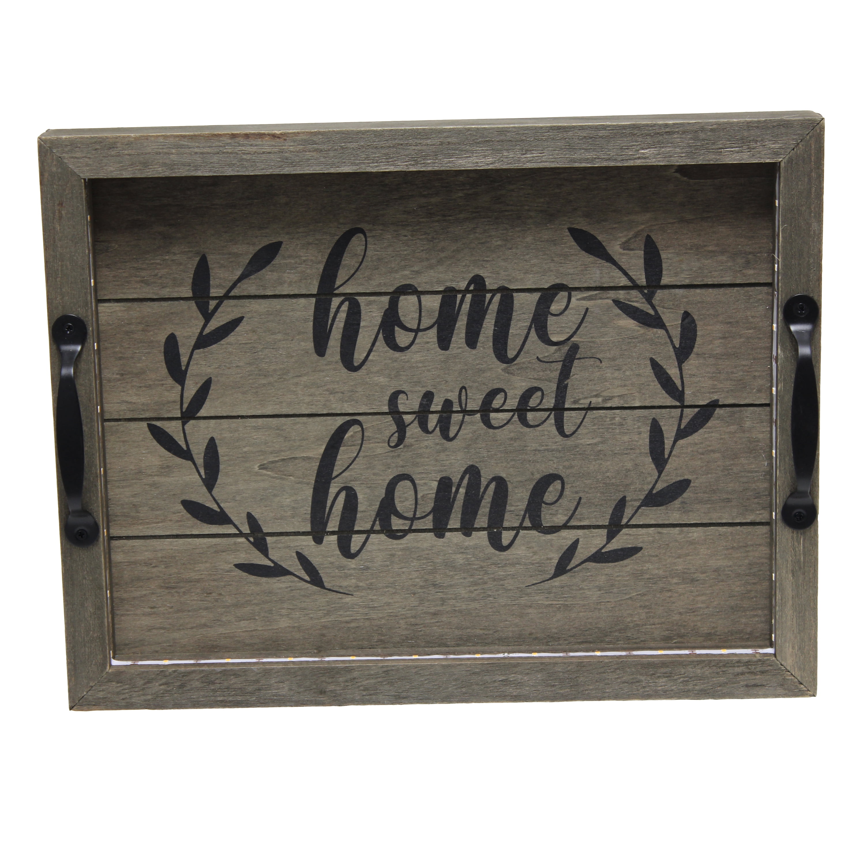 Elegant Designs 15.5" Farmhouse Decorative Wooden LED Light Up Tray ...
