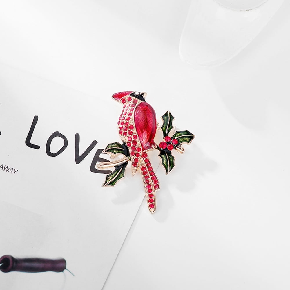 Elegant Diamond Bird Brooch Personalized Animal Jewelry Corsage Pin for ...