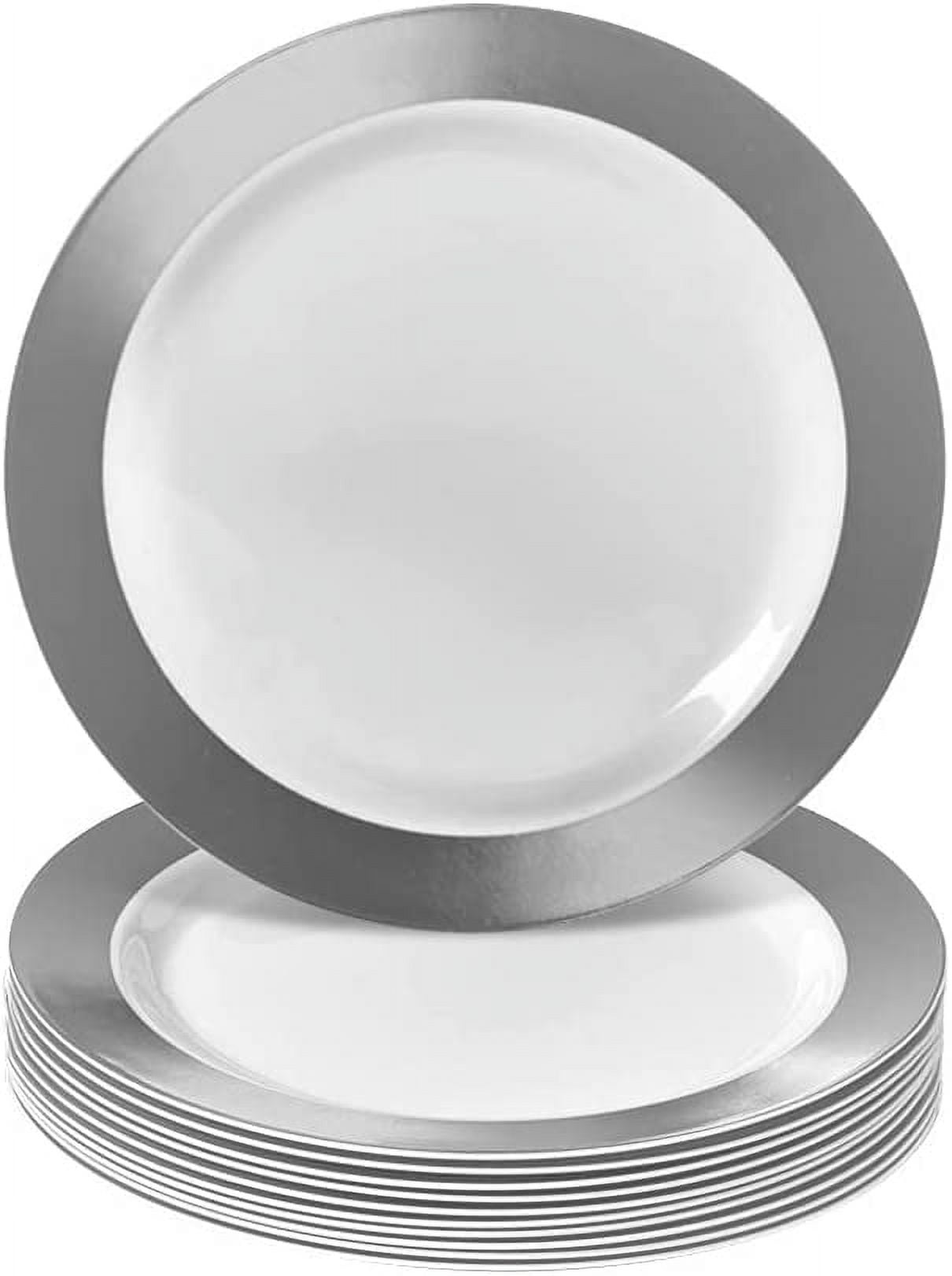 Elegant Disposable Dinner Plates For Party - 10 pc - Heavy Duty ...