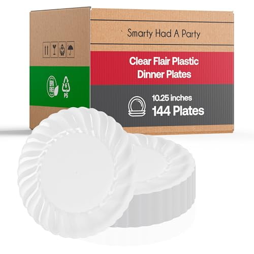 Elegant Disposable Plastic Heavy Duty Dinnerware Sets, Flared Plastic ...