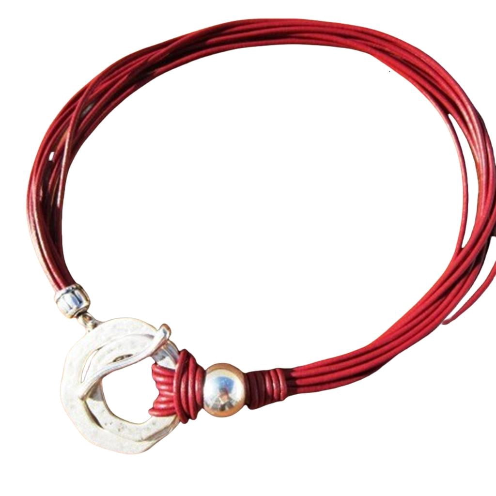 Elegant Double Rings Clavicle Chain Vintage Necklace Multi Layer Rope ...