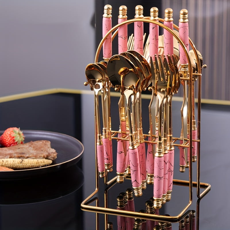 Elegant & Durable 24-Pc Stainless Steel Cutlery Set - Service for 6 ...