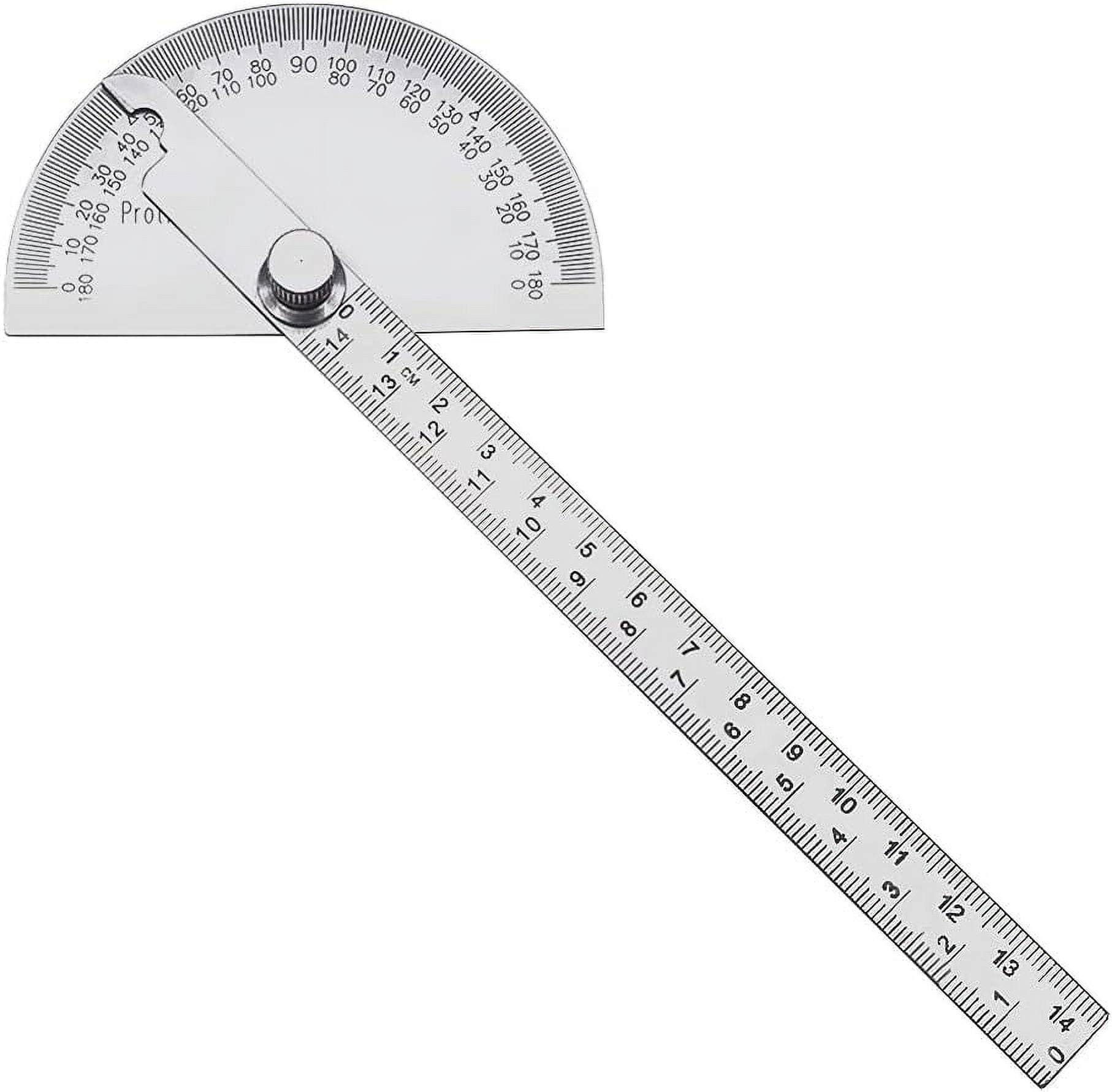 Elegant And Durable Stainless Steel Protractor, Laser-Engraved Scales ...
