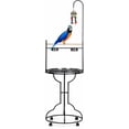 Elegant and Durable Wrought Iron Parrot Bird Play Perch Sturdy 4-Leg ...