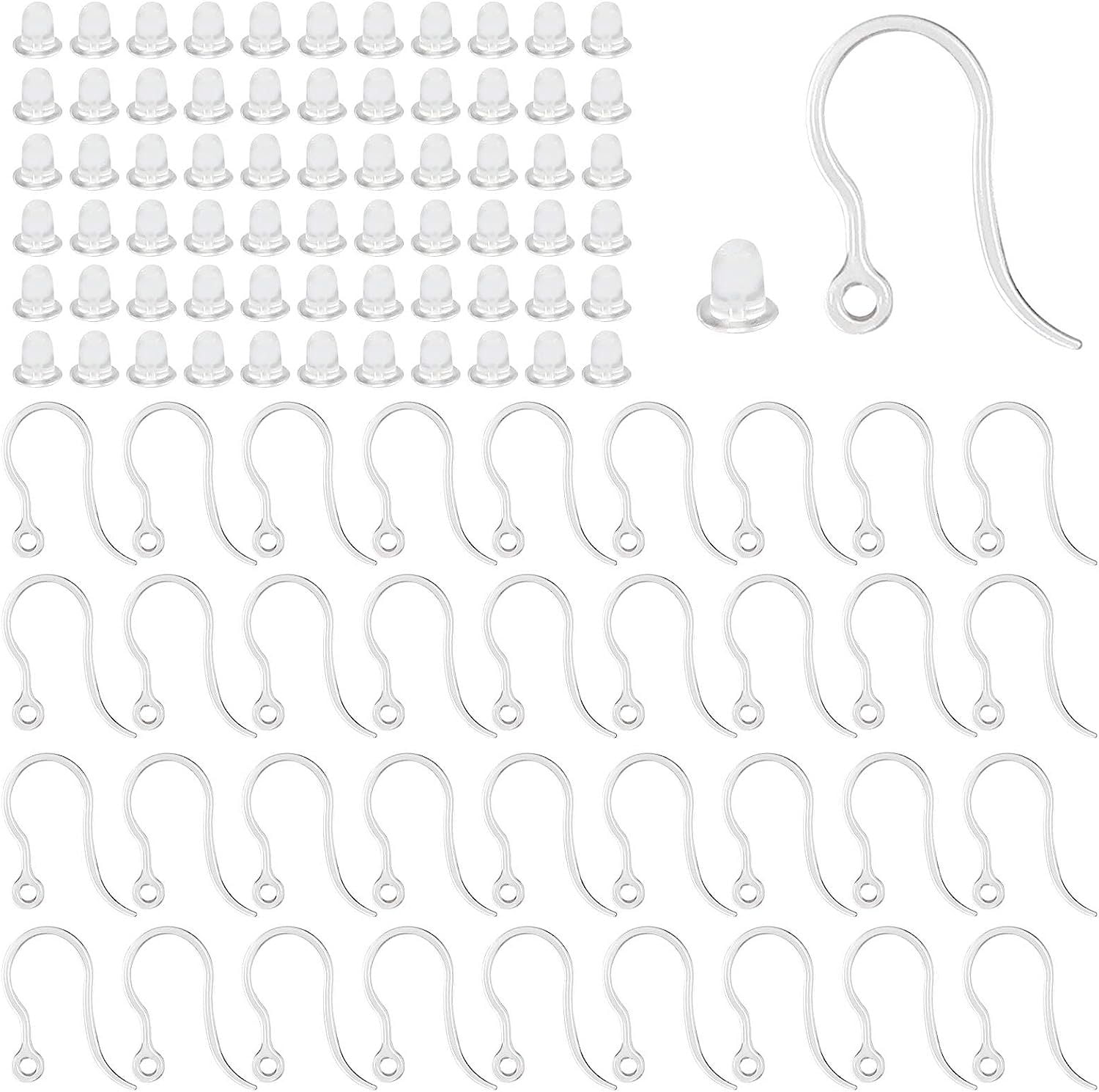 Elegant Earring Backs for Repair, Soft Silicone Sterling Silver Grips ...