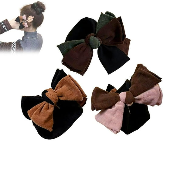 Elegant Elastic Bow Hair Tie, No Damage Satin Cute Hair Scrunchies ...