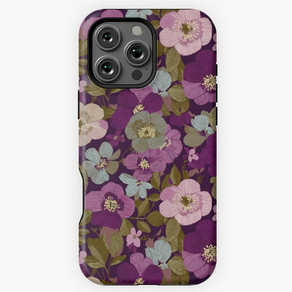 Elegant Embroidered Flower for Sunny Interiors Art Phone Case ...