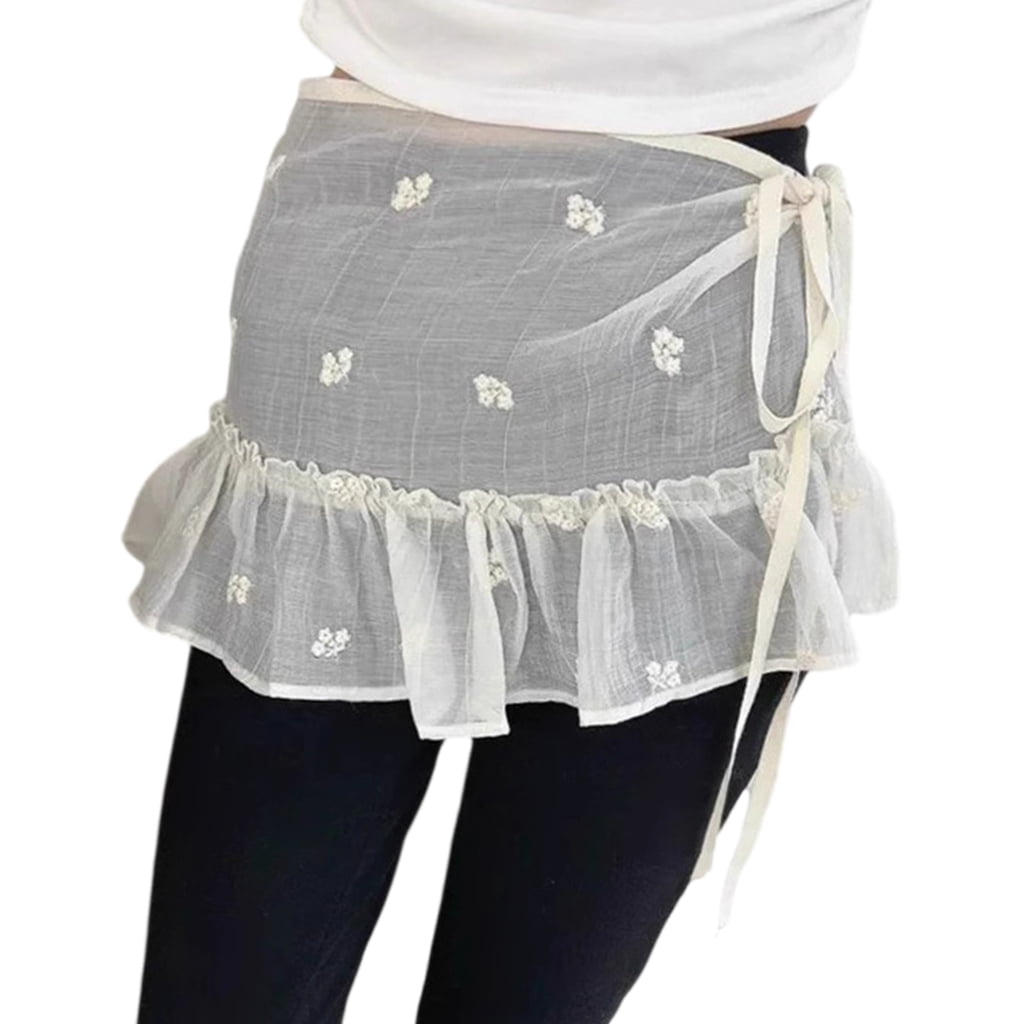 Elegant Embroidered Lace Waistband for Women Adjustable Waist Cincher Belt Skirt Extender for ...