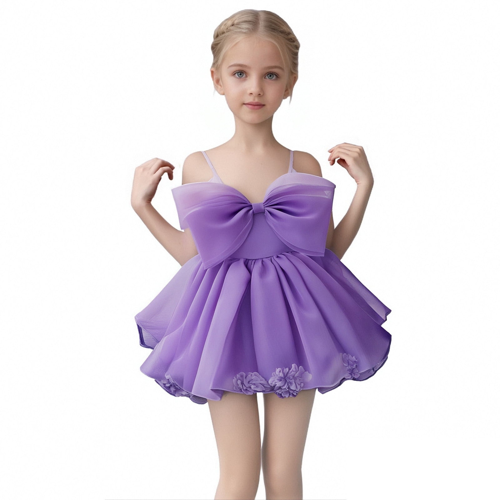 Elegant Embroidered Tutu Party Gown for Girls Formal Birthday ...
