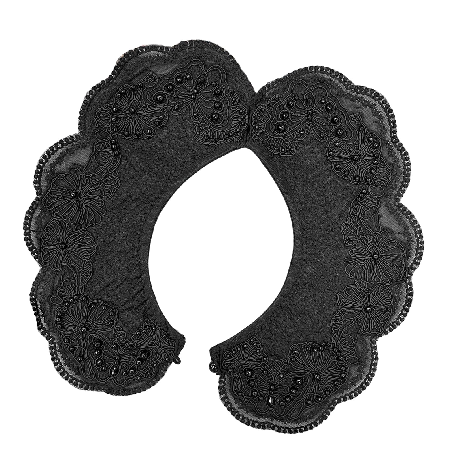 Elegant Embroidery Pearls False Collar Decorative Collar Neckpiece ...