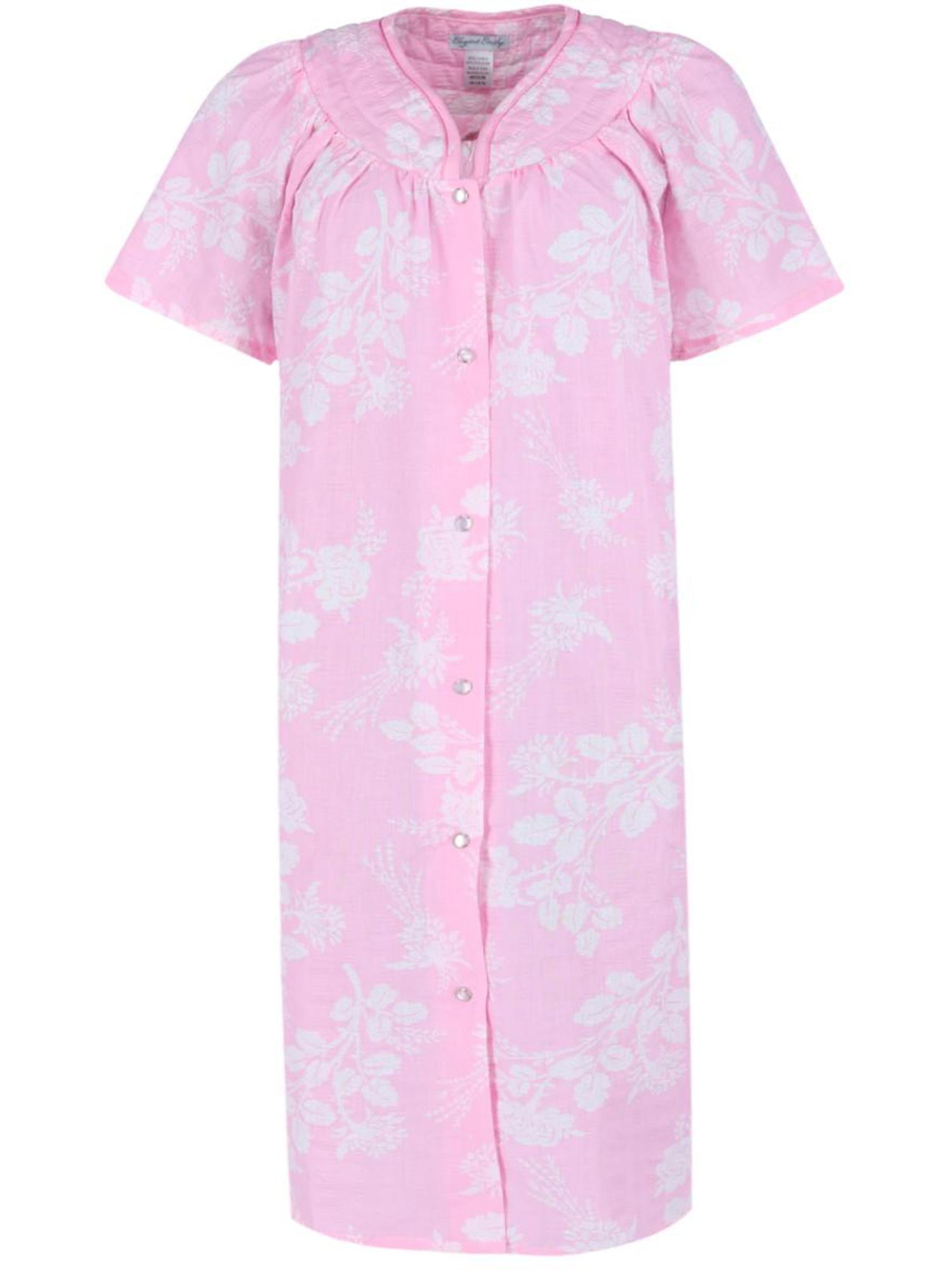 Elegant Emily Floral Snap Front Duster Gown (Women) - Walmart.com