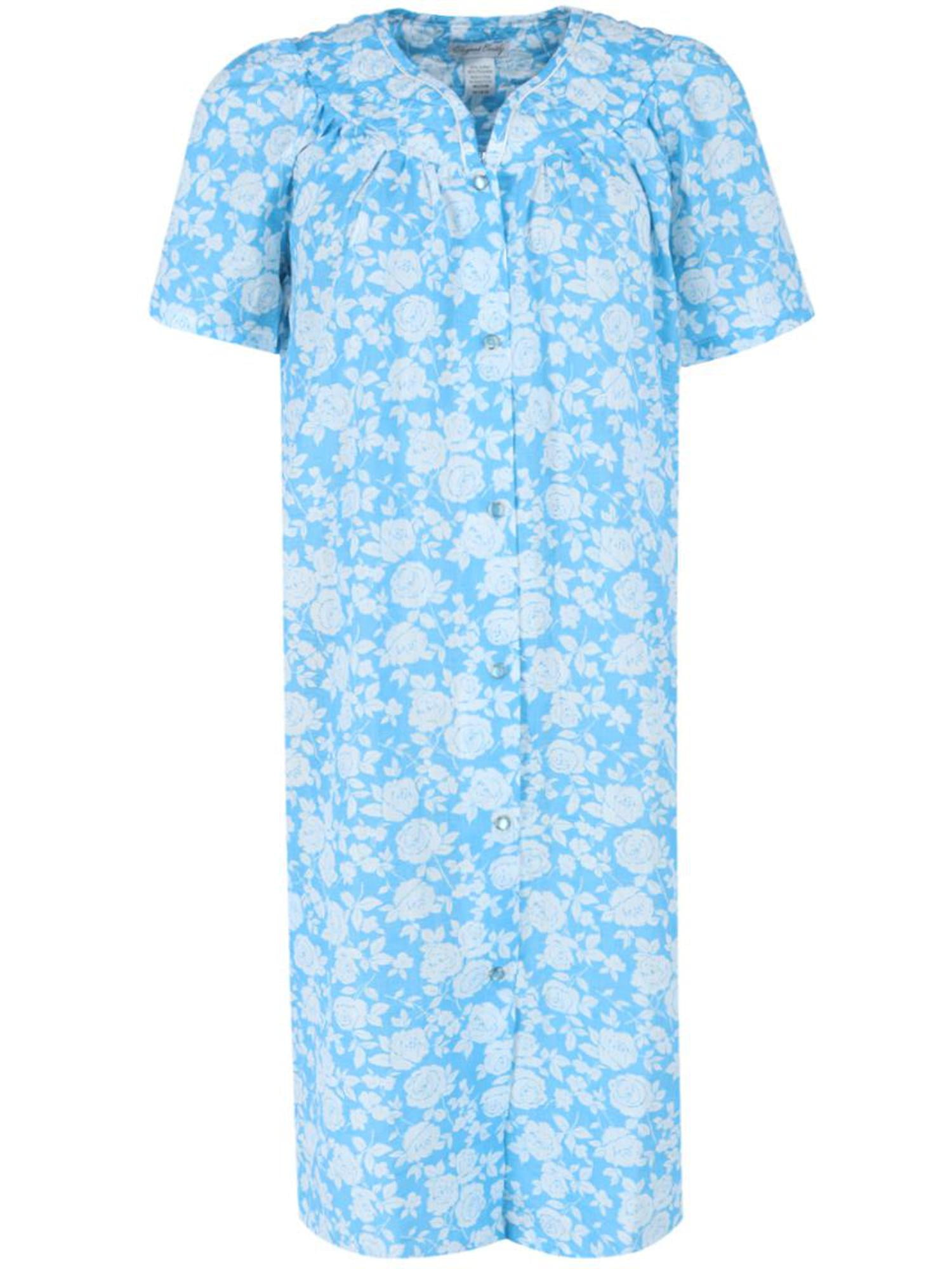 Elegant Emily Floral Snap Front Duster Gown (Women) - Walmart.com