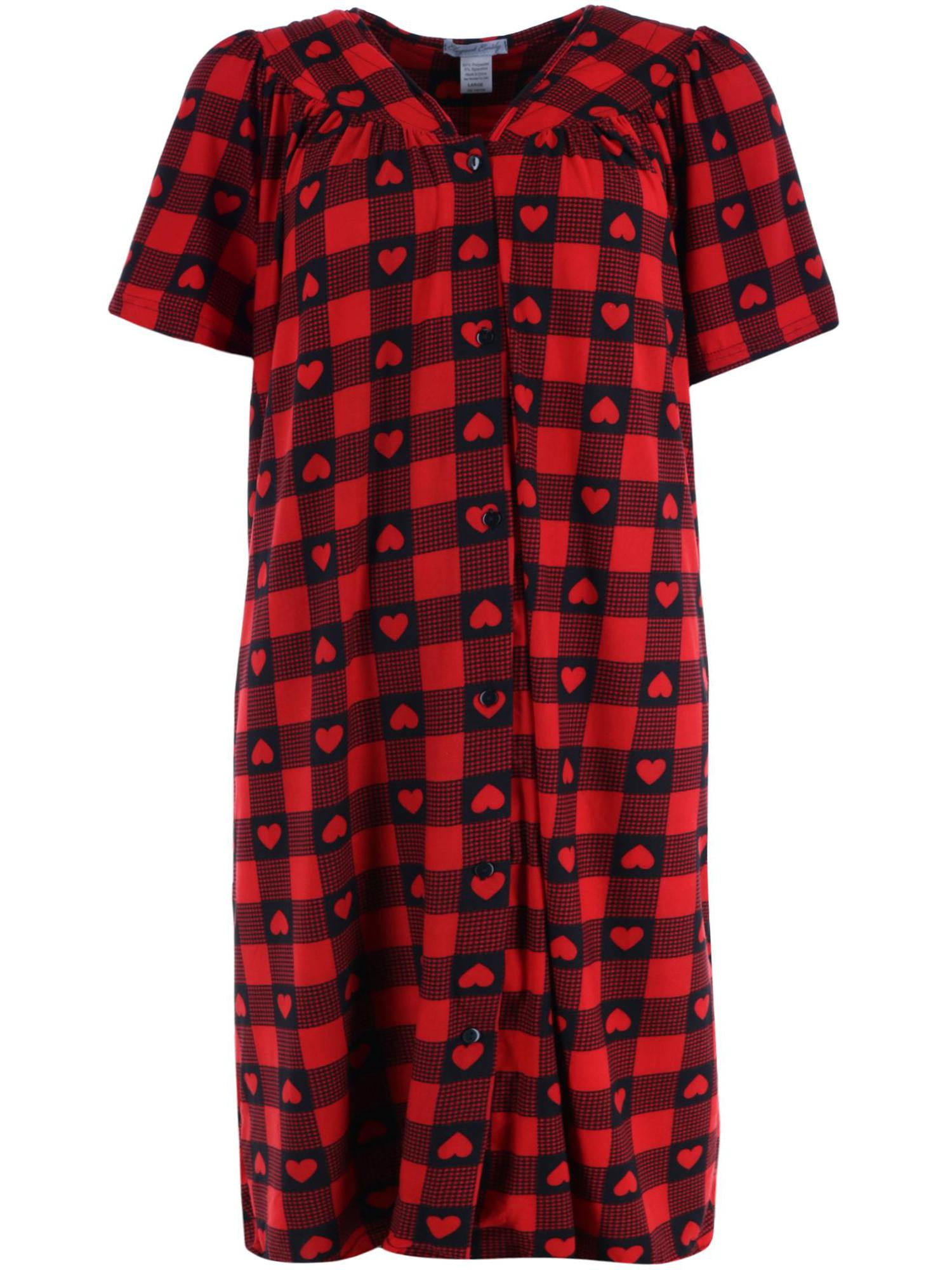 Elegant Emily Hearts and Plaid Duster Gown (Women) - Walmart.com