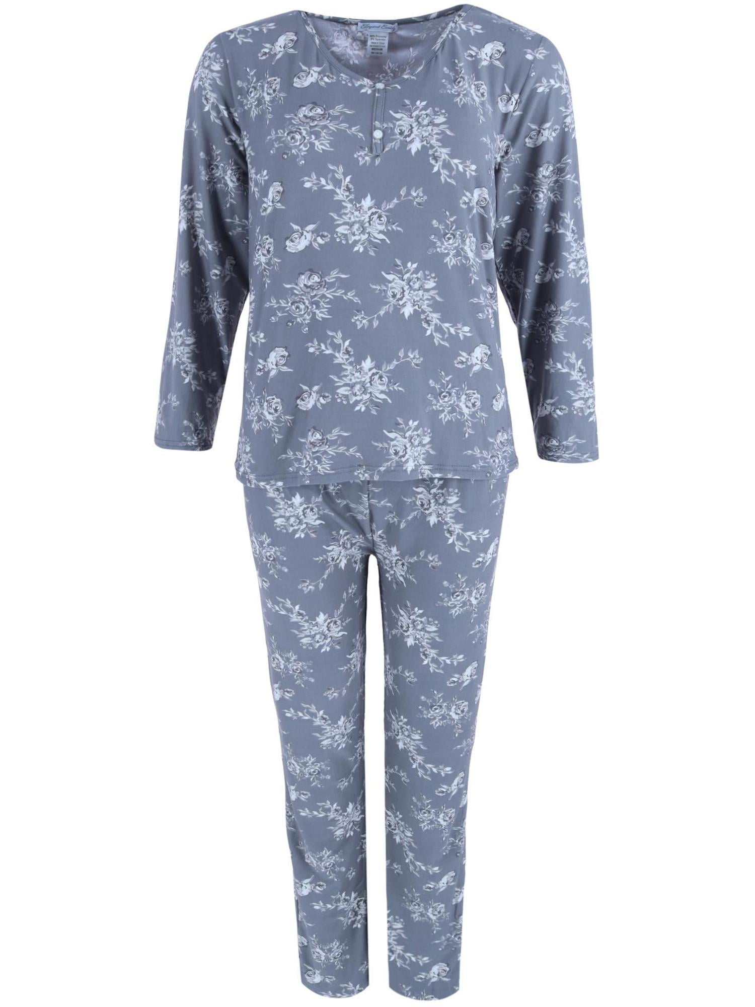 Elegant Emily Henley & Pant Grey Floral Set (Women) - Walmart.com