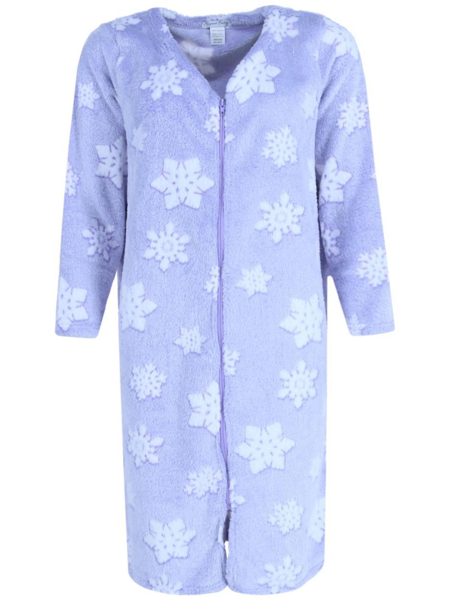 Elegant Emily Snowflake Zipper Long Sleeve Duster (Women) - Walmart.com