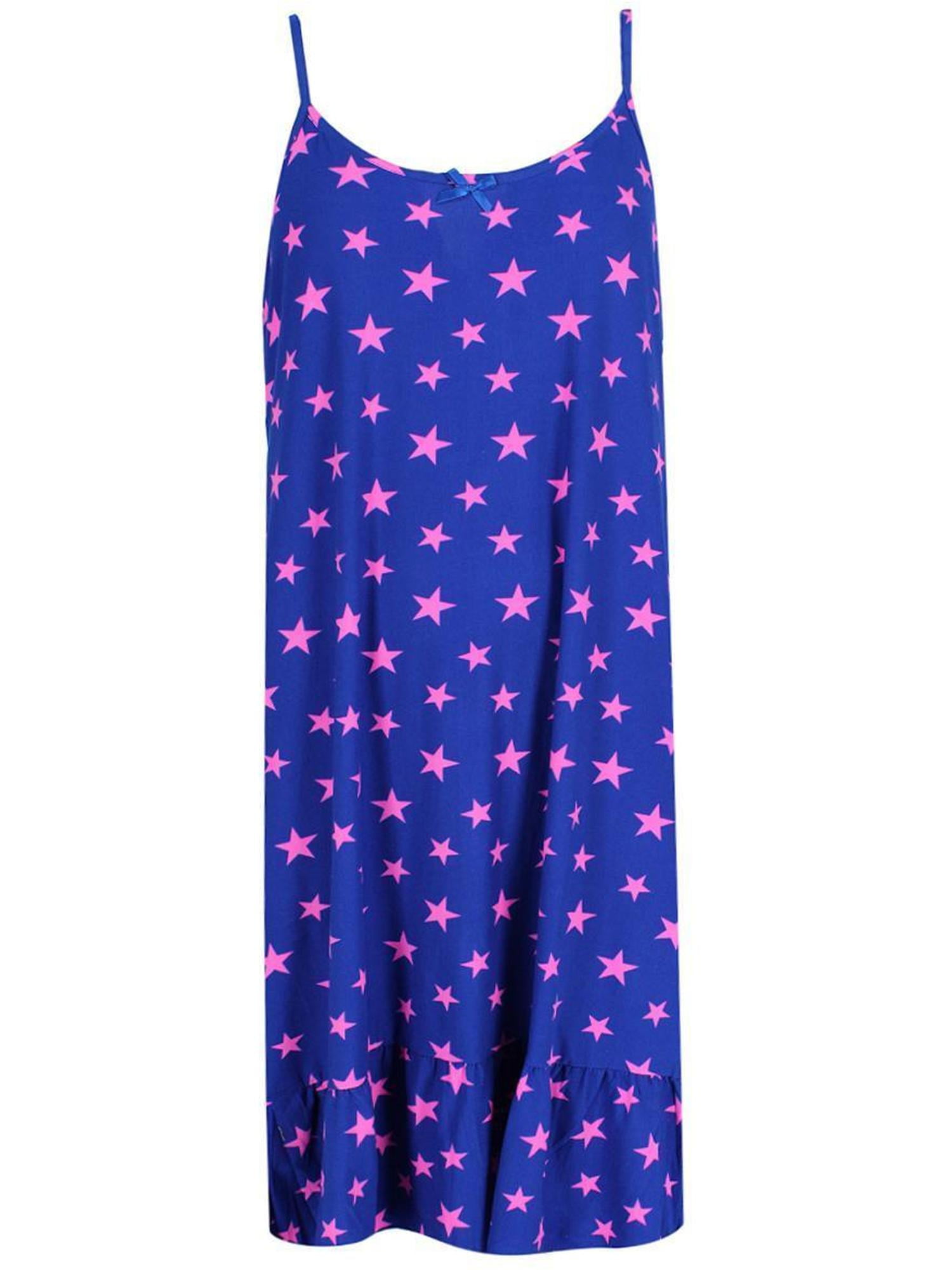 Elegant Emily Star Cami Sleeveless Sleep Gown (Women's Plus) - Walmart.com